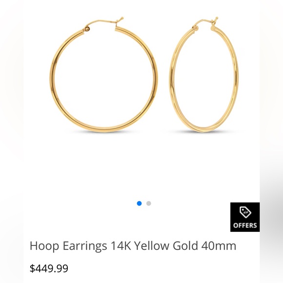 Kay Jewelers | Jewelry | Kay Jewelers Gold Hoops 4mm | Poshmark